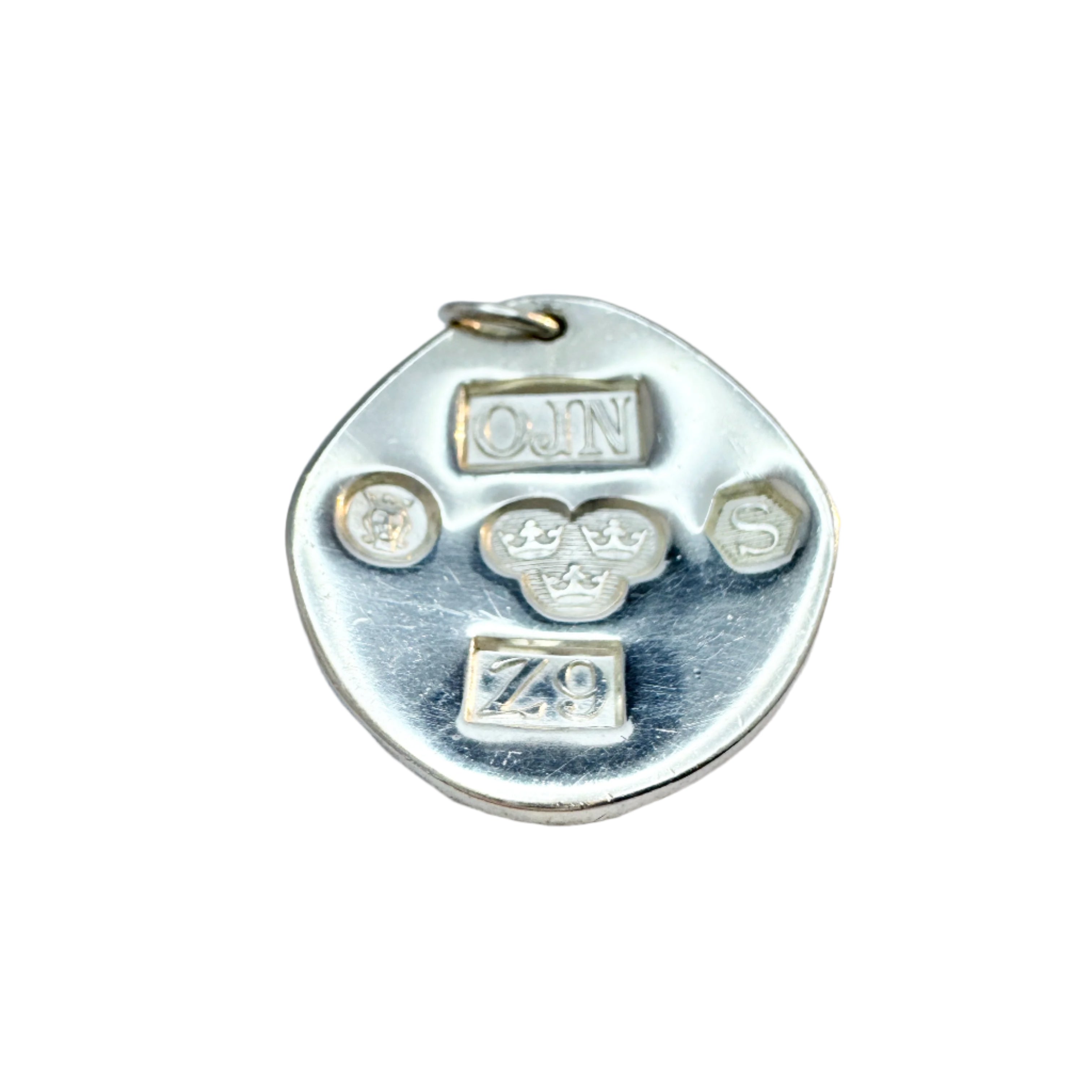 Owe Johansson, Sweden 1974. Sterling Silver Hallmarks Pendant – T ...