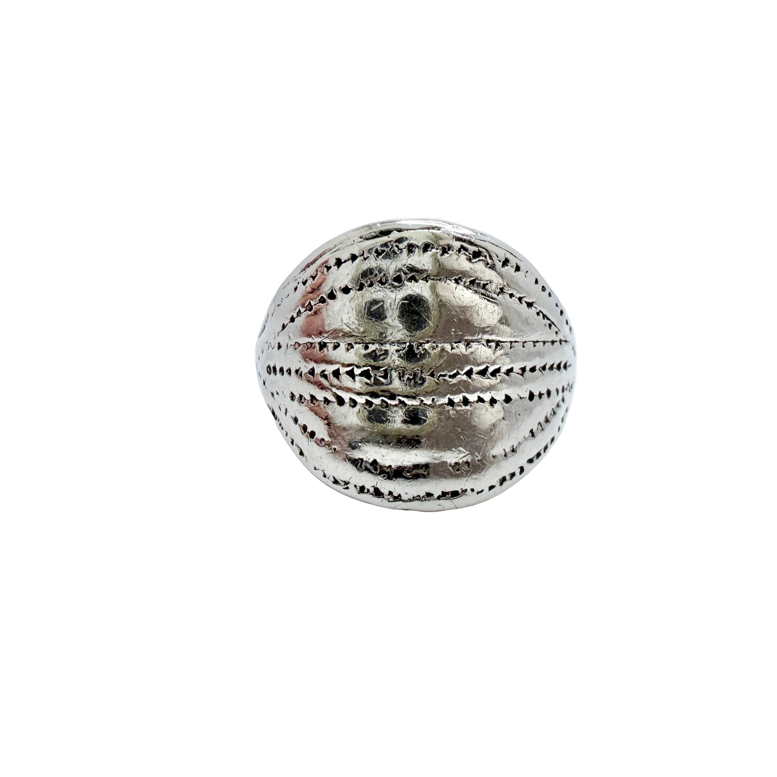 Hans Strömdahl, Sweden 1977. Vintage Sterling Silver Viking Copy Ring ...