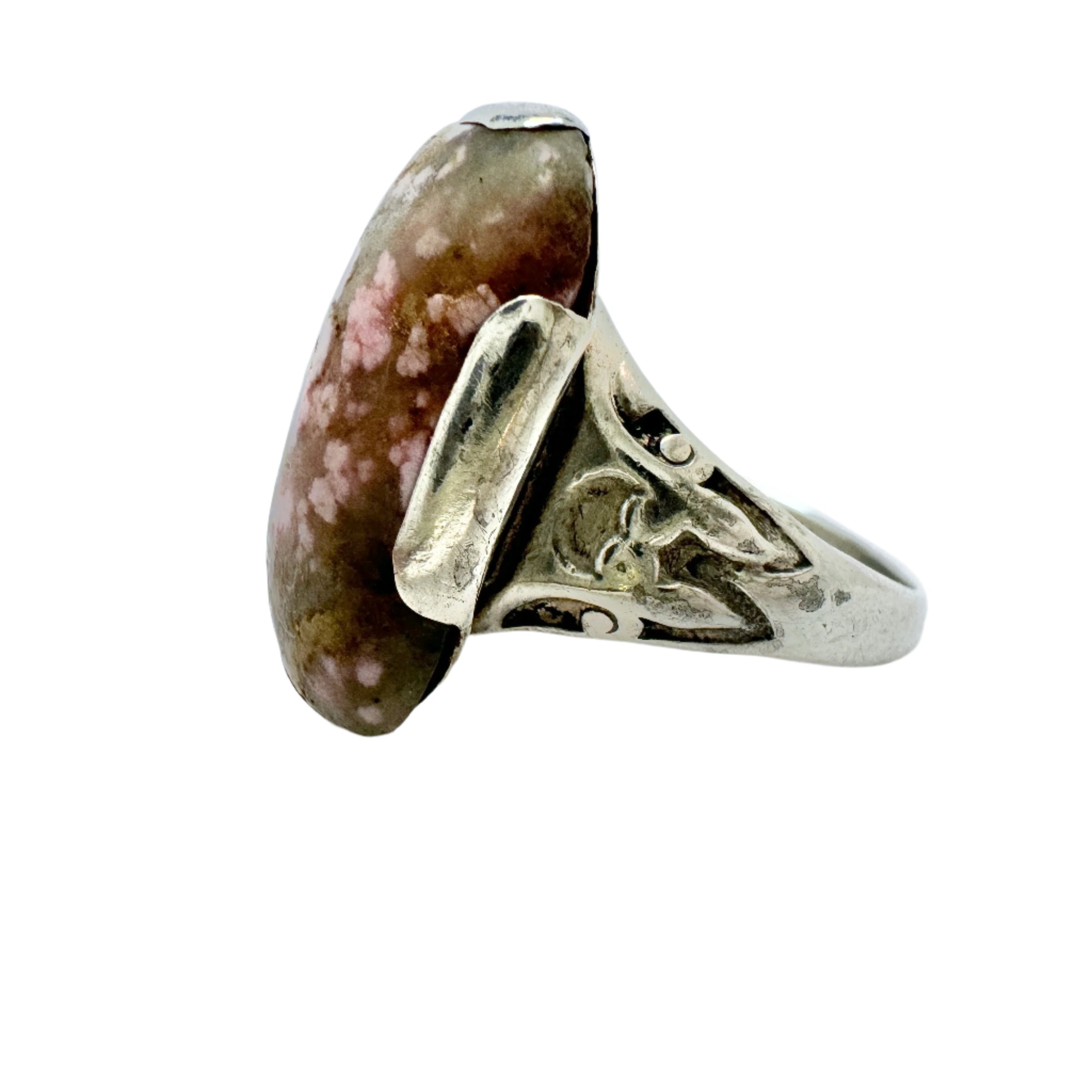 Vintage Sterling Silver Hardstone Ring. – T Niklasson Gallery