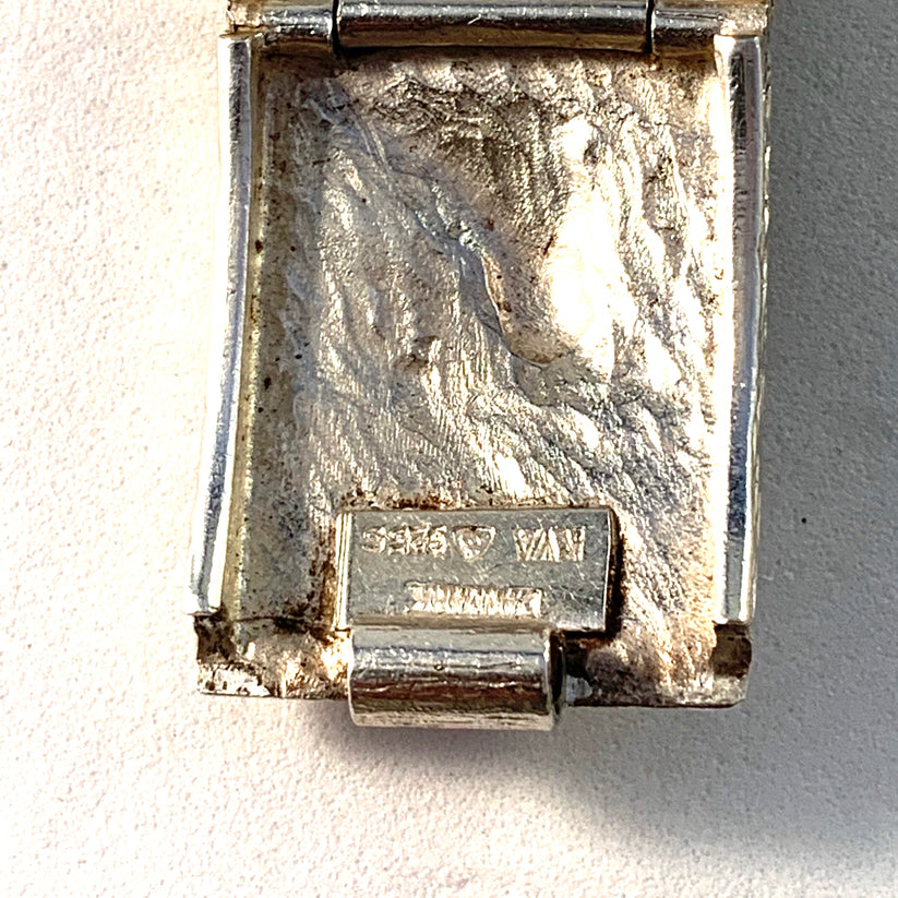 Knud V Andersen for Anton Michelsen Denmark 1970s Modernist Sterling S ...