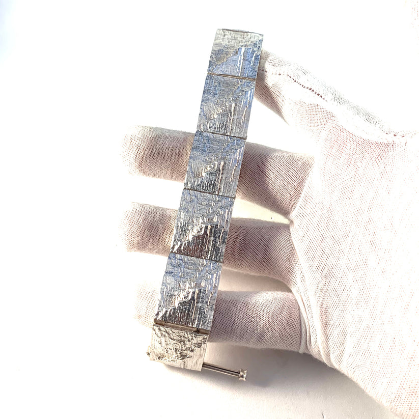 Knud V Andersen for Anton Michelsen Denmark 1970s Modernist Sterling S ...