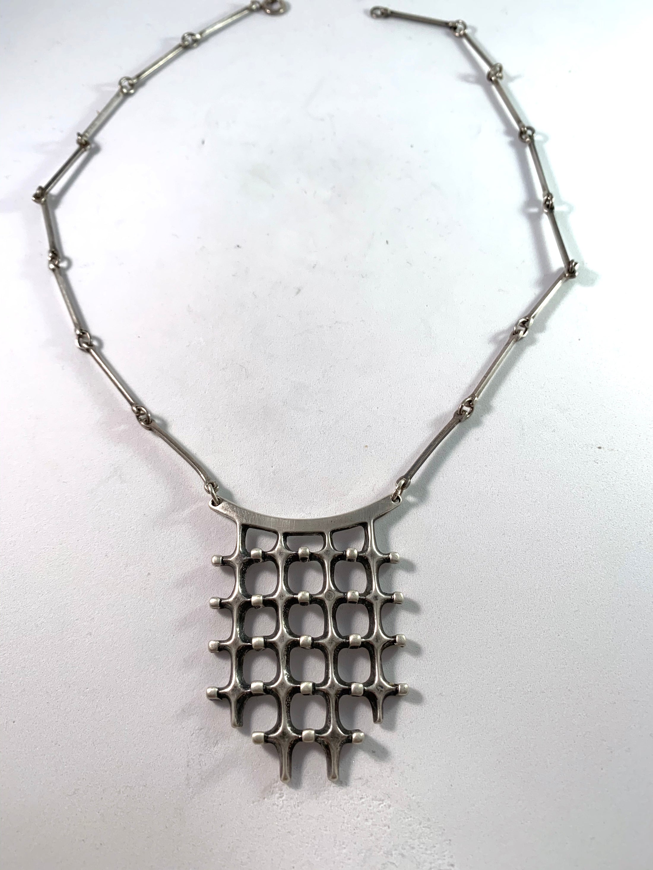 Marianne Berg for David Andersen, Norway 1960s Sterling Silver Large N ...