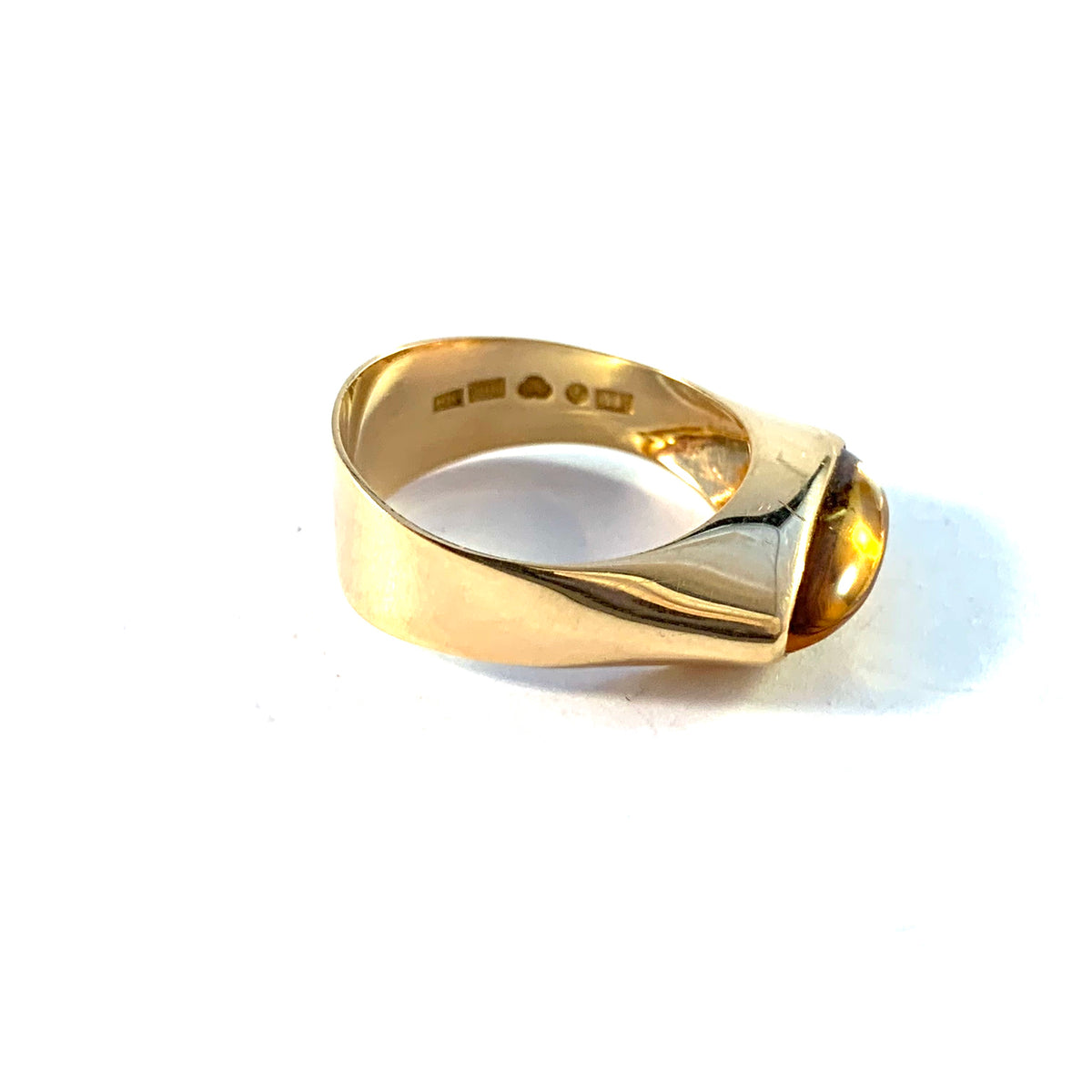 Johan Petersson, Stockholm 1963 Modernist 18k Gold Citrine Ring. – T ...