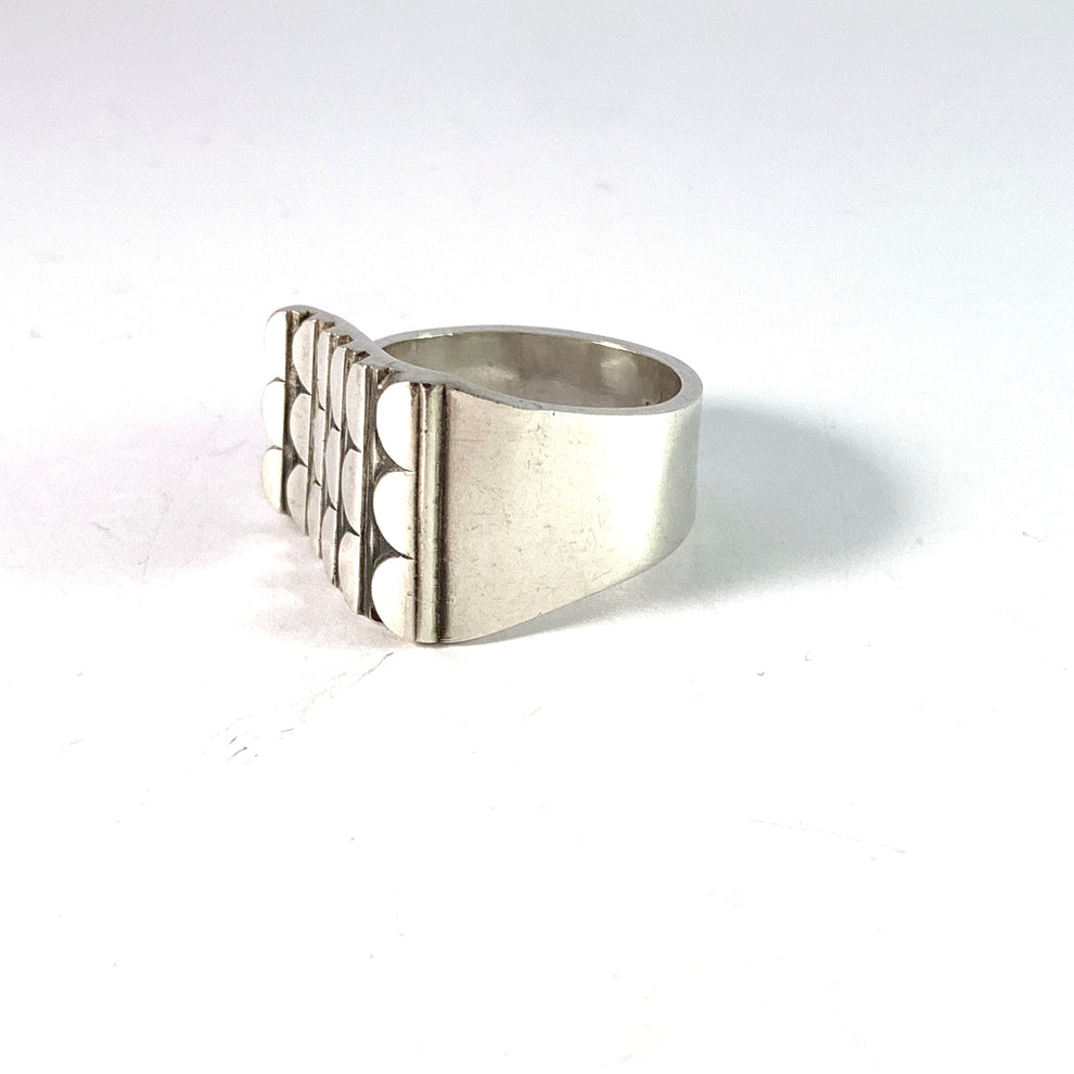 Anna Greta Eker, for PLUS Workshop Norway 1960s Sterling Silver Ring. – T Niklasson Gallery
